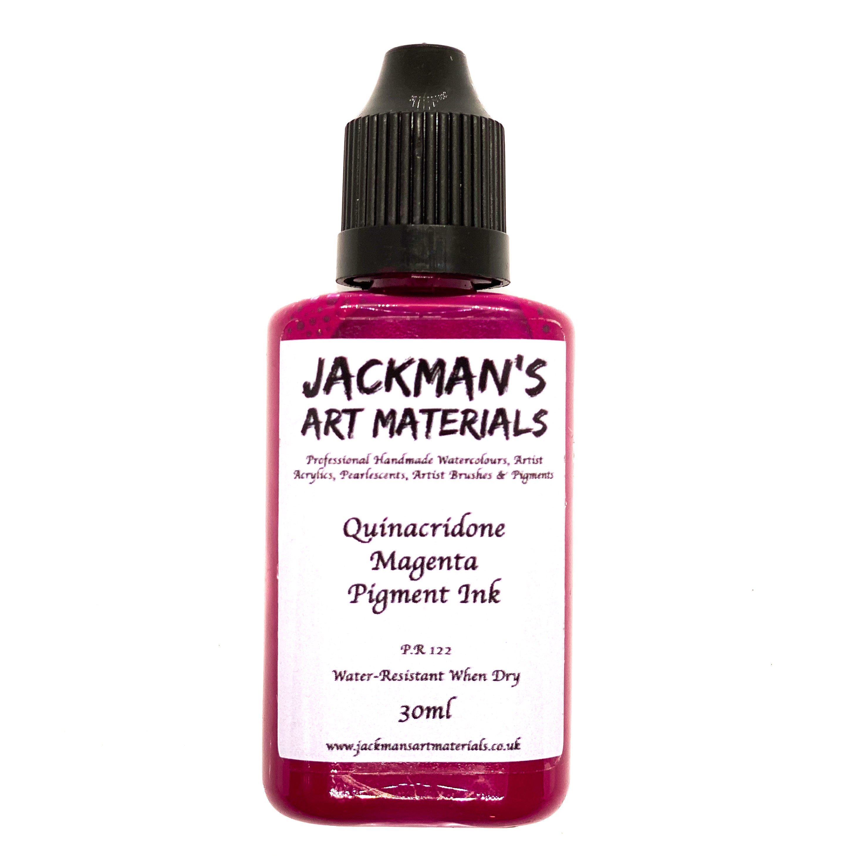 Quinacridone Magenta Indian Ink (PR122) | Professional Water-Resistant ...